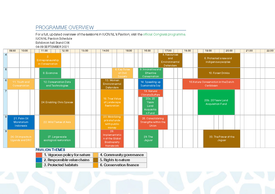 IUCN NL launches Pavilion programme for the IUCN World Conservation ...